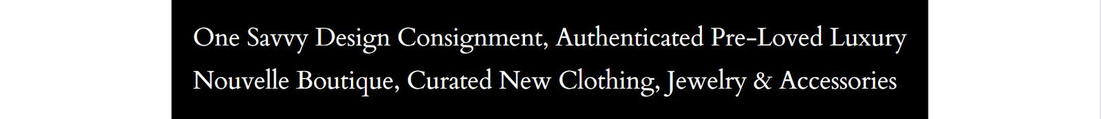 One Savvy Design Consignment Upper Montclair