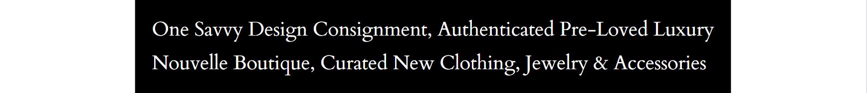 One Savvy Design Consignment Upper Montclair